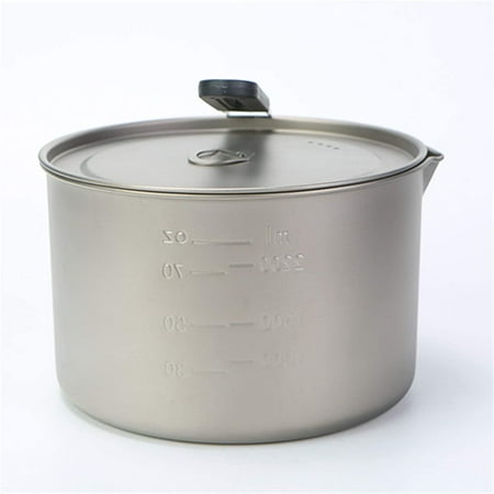 Titanium 2000ml 2800ml Cooking Pot 1100ml Frying Pan Camping Pot with ...