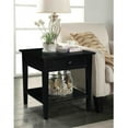 International Concepts Solid Wood Spencer Black End Table - Walmart.com