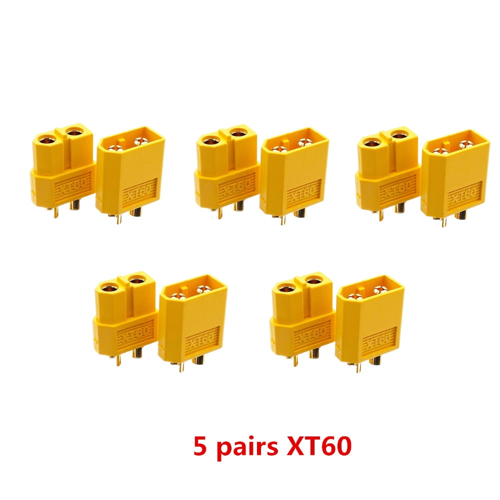 XT30 XT30U XT60 XT60H XT90 EC2 EC3 EC5 T Plug Battery Connector Set Male Female Gold Plated ...