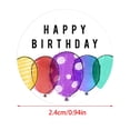 500pcs Happy Birthday Stickers Greetings Round Seal Labels for Party ...