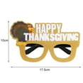 Riguas Thanksgiving Glasses Frame Exquisite Turkey Pumpkin Pattern ...