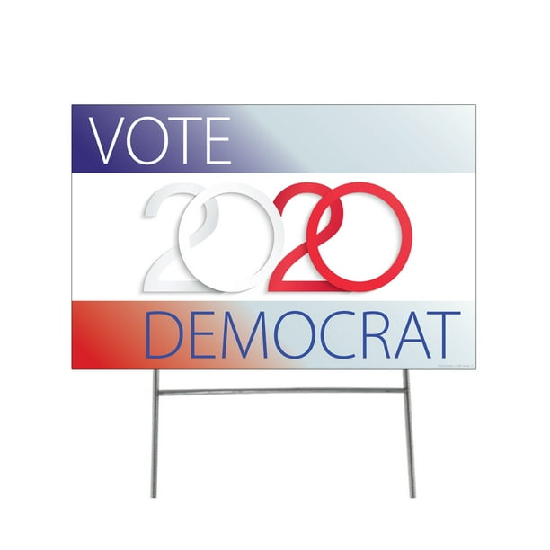 Presidential Election Vote Democrat Yard Sign, 23" x 15" - Walmart.com ...