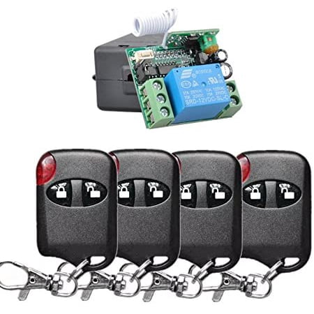 Dawht DC 12V 10A 1channel RF Remote Control Wireless Switch 4PCS ...