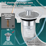 Sink Drain Stopper Floor Filter Bathroom Wash Basin -Up Core Hair Anti ...