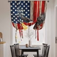 America 250 Years Tie Up Curtain for Window, Independence Day Eagle Red ...