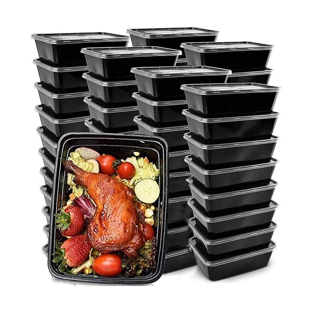Paquete de 50 recipientes para preparar comidas, recipientes ...