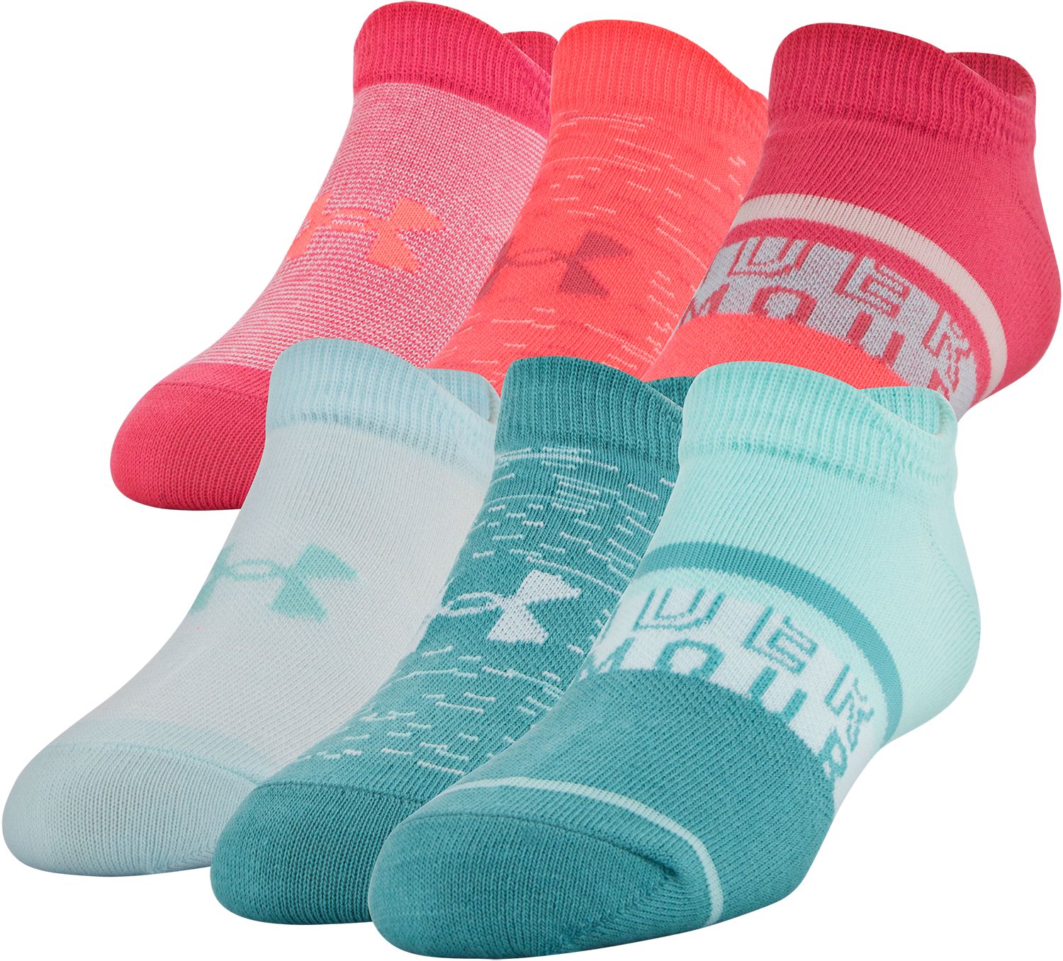Under Armour Girl's Essential Socks 6-Pack - Walmart.com
