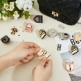 10Pcs 5 Colors Heart Tuck Lock Clasps Catch Zinc Alloy Purse Thumb Lock ...