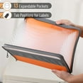 Mr. Pen- Accordion File Organizer, 13 Pockets, Orange, Letter A4 Paper ...