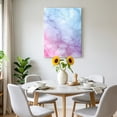 Blue Purple Pink Canvas Wall Art for Living Room, Marble Texture ...