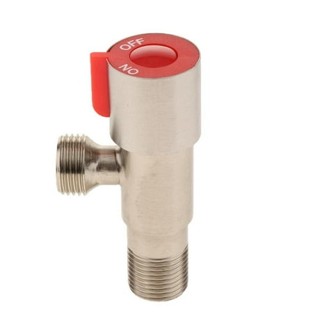 Stainless Steel Silver Angle Valve Water Inlet Valve Stop Valve Shut ...