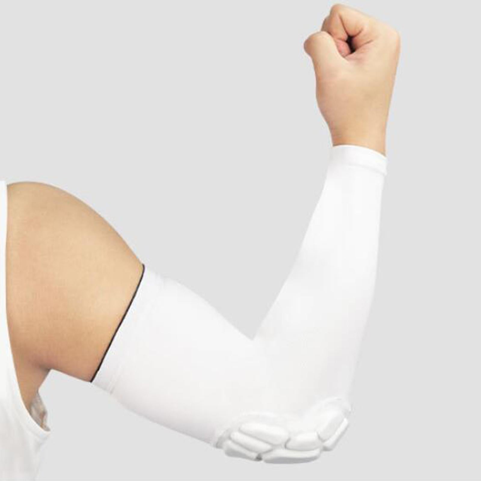 Padded Crashproof Arm Protection Forearm 1Piece Elbow Pad Elbow White L ...