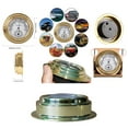 4-inch Dial Retro Brass Case Thermometer Hygrometer 0°F - 120°F Indoor ...