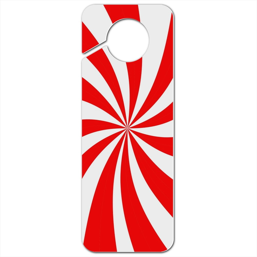 Peppermint Swirl Plastic Door Knob Hanger Sign - Walmart.com