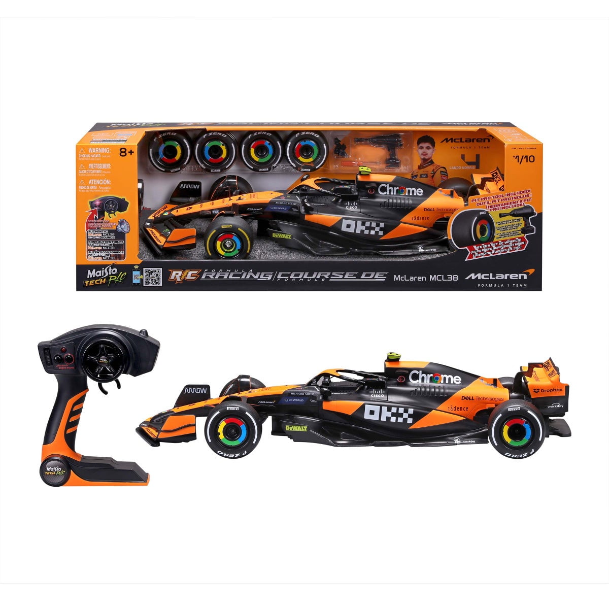 Click here for Maisto 1:10 Formula Racing R/C - Mclaren Lando Nor... prices