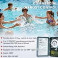 T104 24-Hour Heavy-Duty Mechanical Timer, 40A DPST Switch for ...