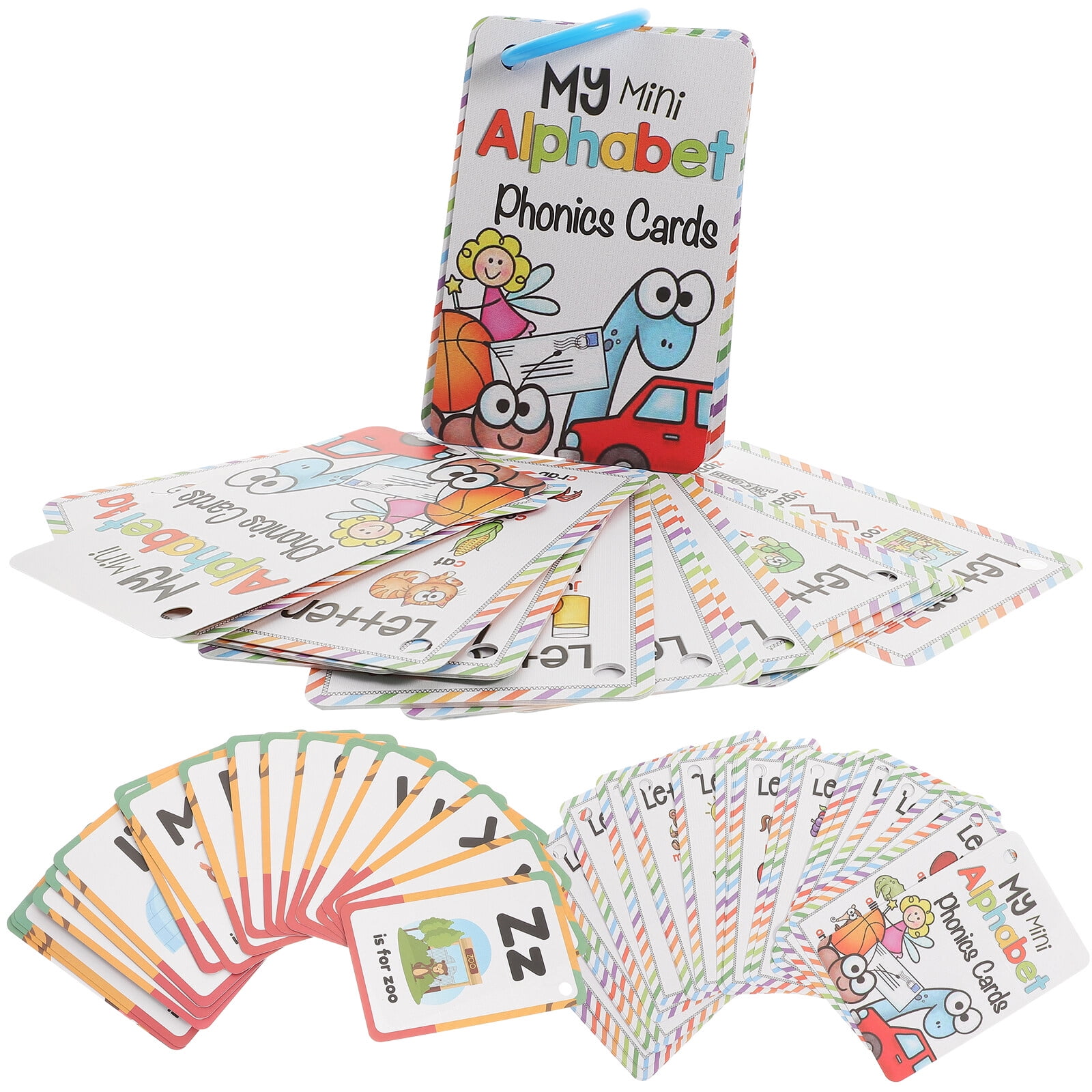 2 Sets Educational Children Phonics Games Kids Learning Phonics Flash ...