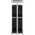 2-tier Bar Unit Glossy Black and White - Walmart.com