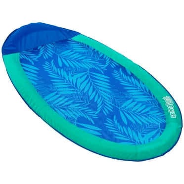 SwimWays Spring Float Inflatable Pool Lounger with Hyper-Flate Valve ...