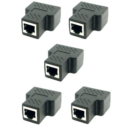 5Pcs/set 2 Way CAT6 RJ45 Coupler In-Line Coupler Ethernet cable adapter ...