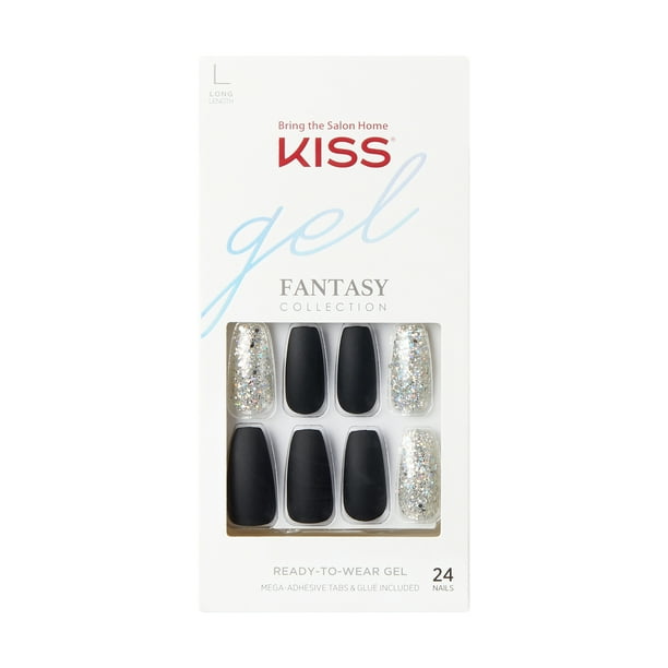 Kiss Gel Fantasy Ready To Wear Fake Nails ‘a Whole New World 28 Count