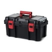 Hyper Tough 22-inch Toolbox, Plastic Tool and Hardware Storage, Black ...