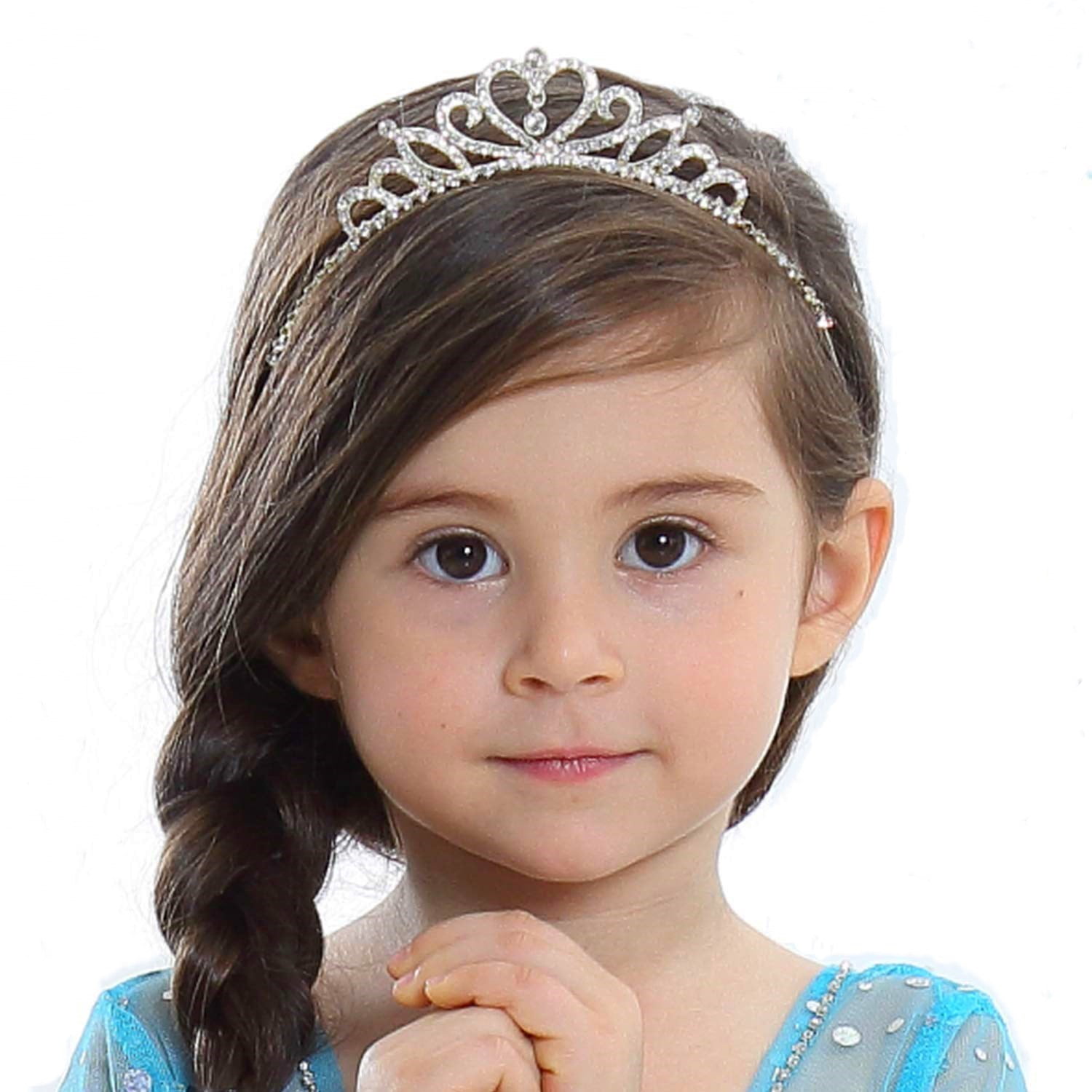 Girls Princess Crystal Tiara Crown For Birthday Party - Walmart.com