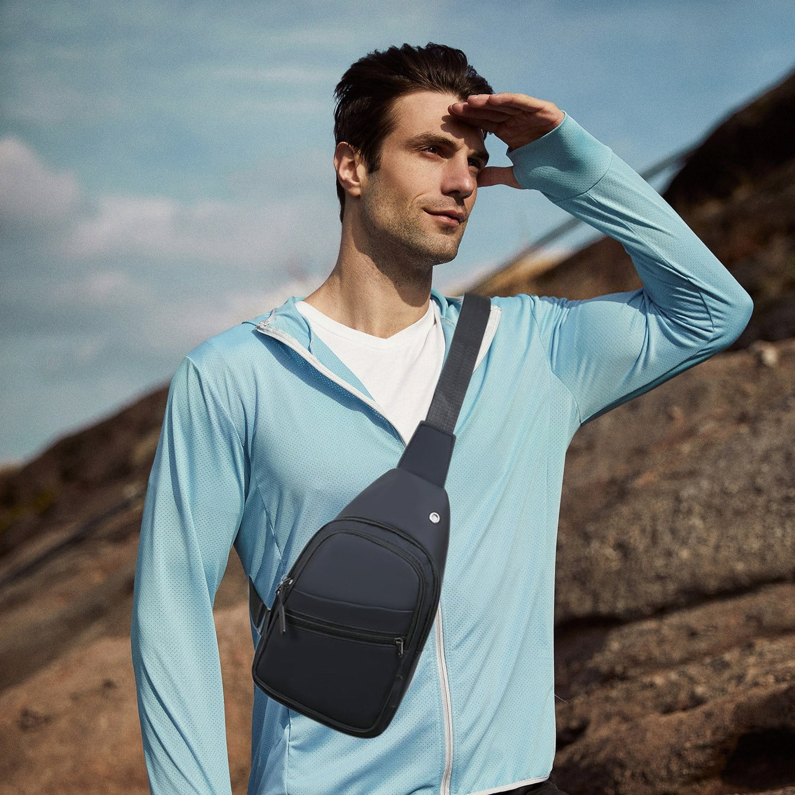 Click here for Tingxian Waterproof Crossbody Chest Bag Large Capa... prices