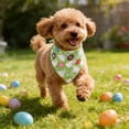 KOYPTL Easter Dog Bandana Triangle Dog Scarf Rabbit Easter Egg Pattern ...