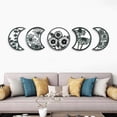 5Pcs Epoxy Wall Silicone Moulds Moon-phase Combination Decor Mold ...