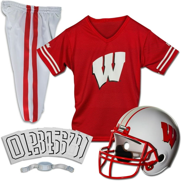 Franklin Sports NCAA Wisconsin Badgers Uniform Set, Medium - Walmart ...