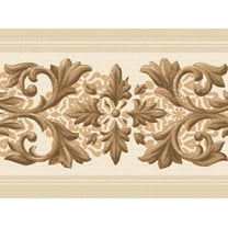 Dundee Deco's Peel and Stick Wallpaper Border - Damask Gold Maroon ...