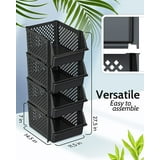 Skywin Stackable Storage Bins for Pantry - Plastic Bins for Organizing ...