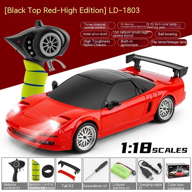 1:18 Ldrc Ld 1803 Nsx 2.4g Remote Control Car Simulated Drift Of ...