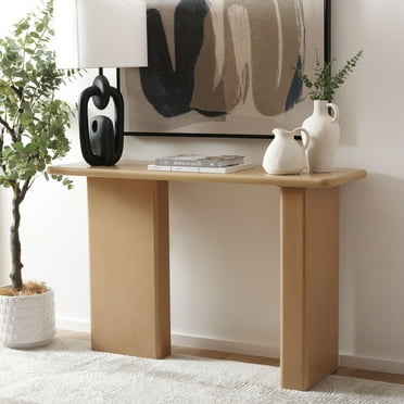 SAFAVIEH Liasonya Modern Wood Console Table, Natural - Walmart.com