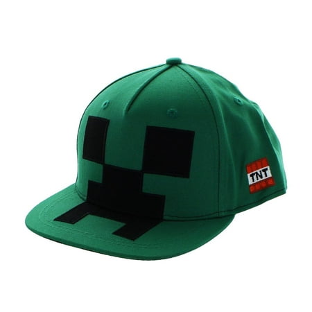 Minecraft Creeper Mob Snapback Hat - Walmart.com