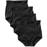 Cupid Women's 4-Pack Light Control Shapewear Panty Brief with Tummy ...