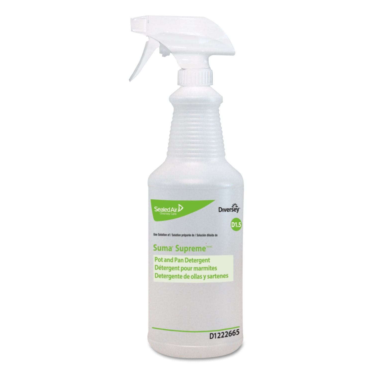 Diversey Suma Supreme Pot and Pan Detergent Spray Bottle 32 oz 12 ...