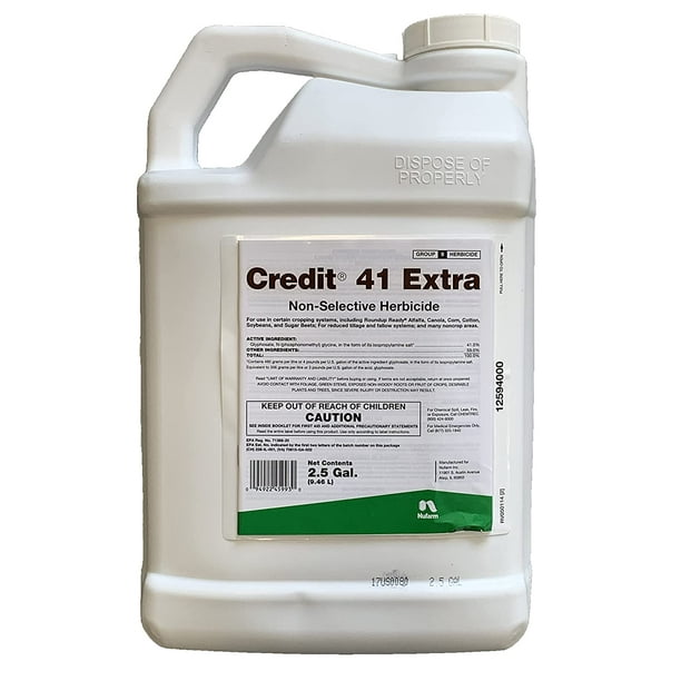 Credit 41 Extra Herbicide 2.5 gallons - 41% Glyphosate with Surfactant ...