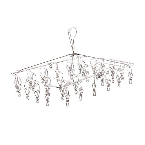 Iris Oyama Stainless Pinch Hanger Washing Hanger Laundry Drying 32 ...