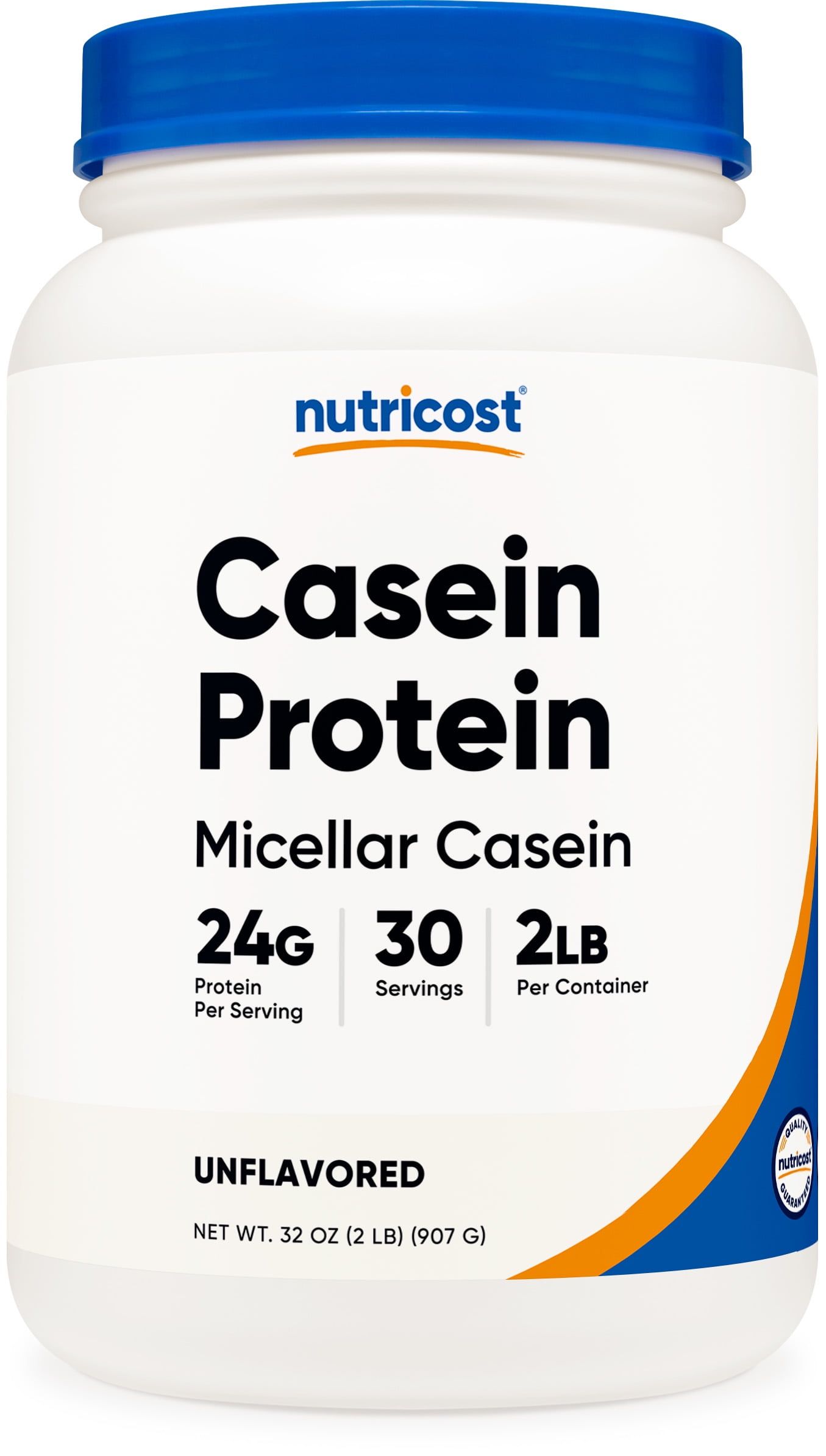 Nutricost Casein Protein Powder 2lb - Micellar Casein (Unflavored ...