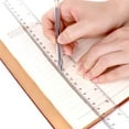 Clear Plastic Measuring Rulers - Set of 2, 12-Inch and 6-Inch Lengths ...
