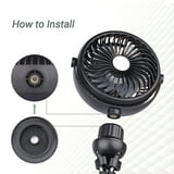 SkyGenius Portable Battery Operated Travel Baby Stroller Fan, Small ...