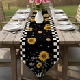 Sunflower Vingra Table Runner Linen Burlap Table Runner 70 Inches Long ...