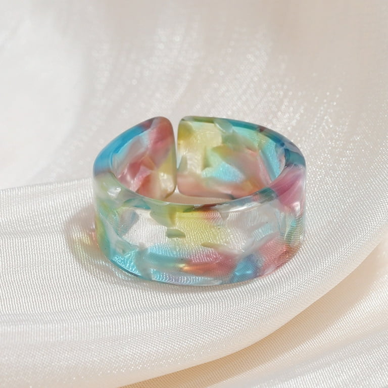 Plastic Rainbow Ring