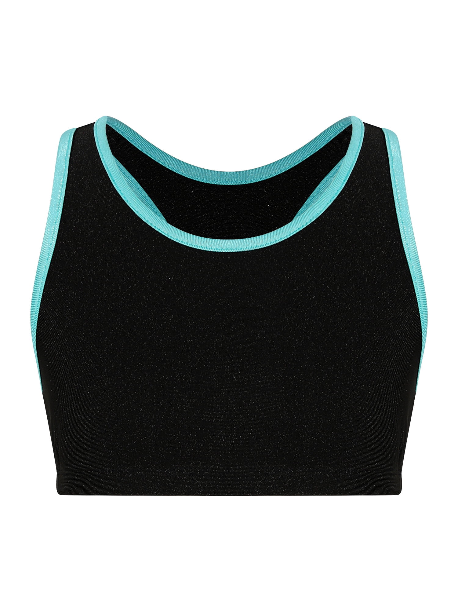 IEFIEL Girls Running Sports Vest Tops Teens Racer Back Sleeveless Dance ...