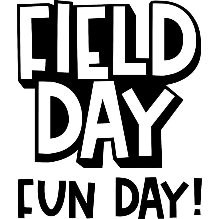 Field Day Clip Art Black And White