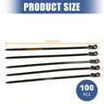 Tibvox 100Pcs Nylon Cable Ties Adjustable locking Cord Ties Straps ...