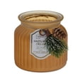 Mainstays Hazelnut Cream Scented Candle 2-Wick Ribbed Yellow Jar 17.5oz ...