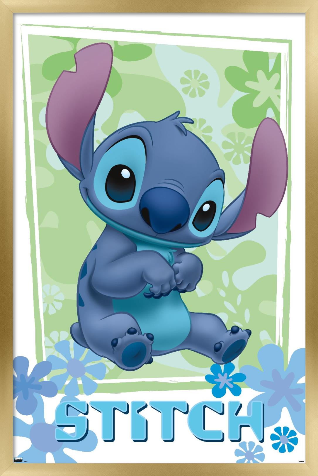 Disney Lilo and Stitch - Flowers Wall Poster, 22.375" x 34", Framed ...